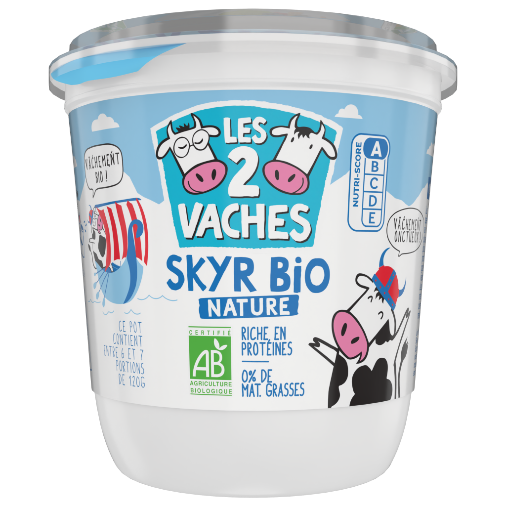 Yaourt Skyr Bio Nature - ﻿Les 2 Vaches